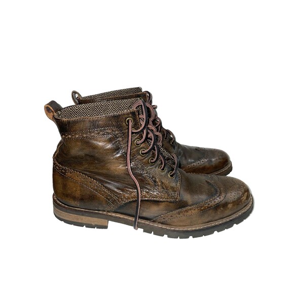 Jeffrey Tyler | Shoes | Jeffrey Tyler Mens Leather Wingtip Boots Size 9 ...